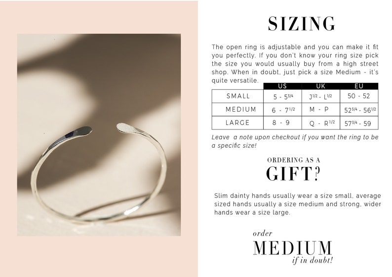 Open Ring Rose Gold Filled Ring Dainty Rose Gold Cuff Ring - Etsy UK