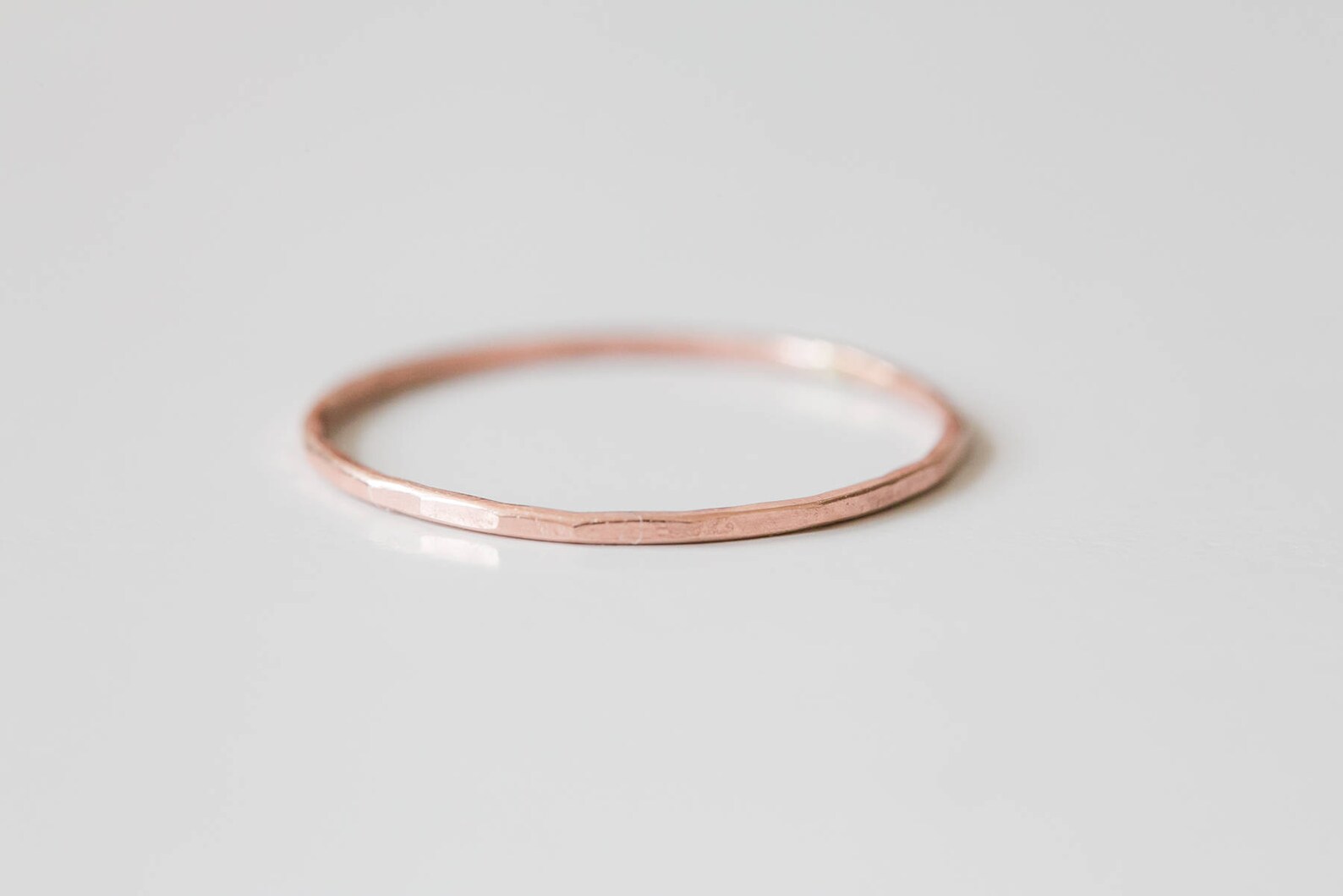 Rose Gold Dainty Ring 14K Rose Gold Filled Rose Gold Ring - Etsy UK