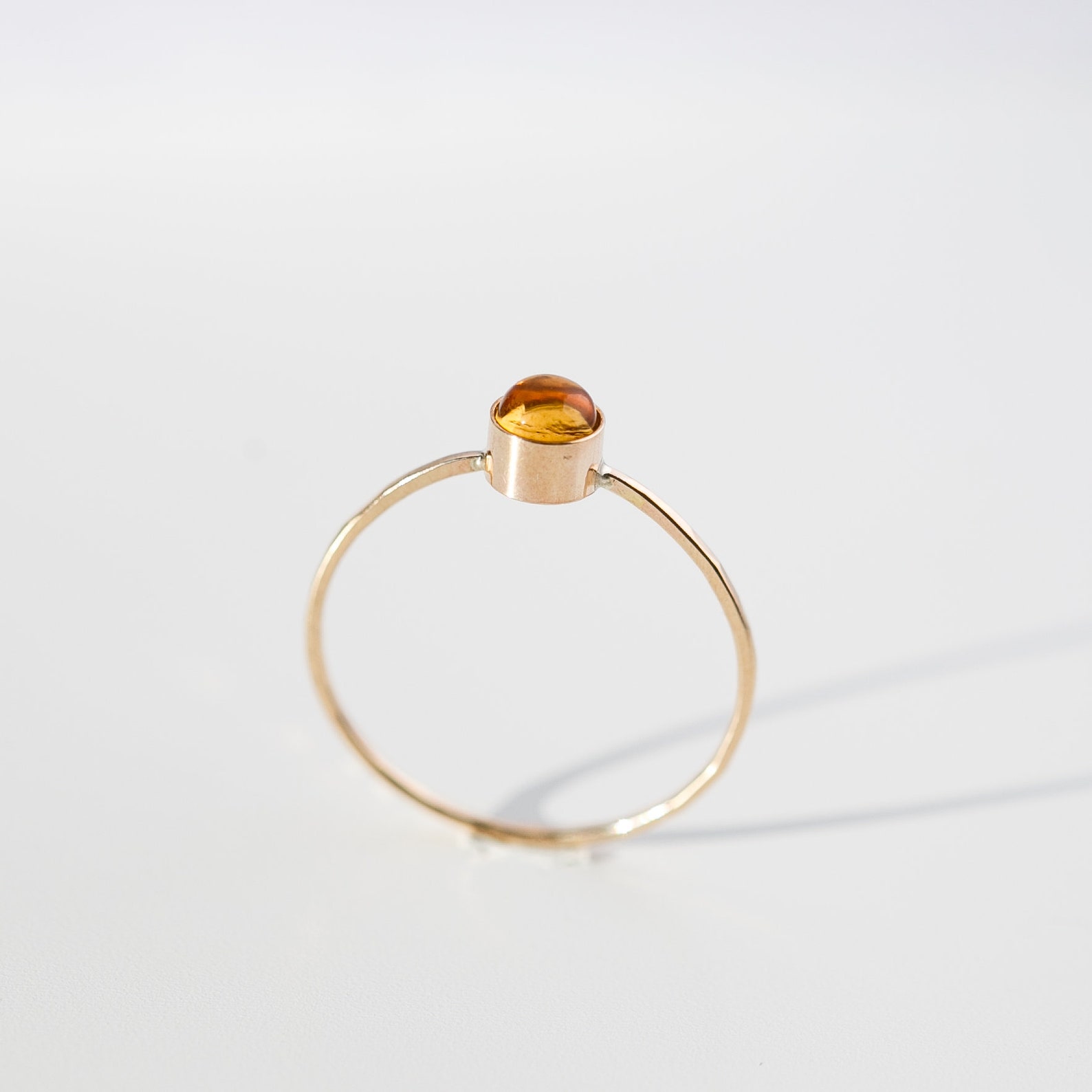 Citrine Ring/ November Birthstone Ring/ Stacking Ring/ Gemstone Ring ...