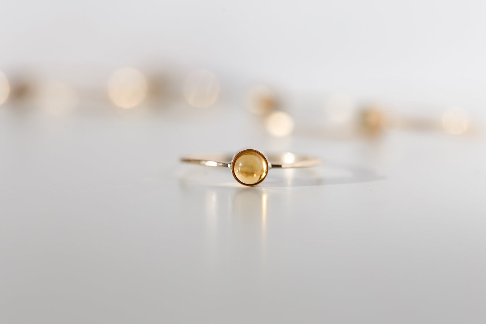Citrine Ring/ November Birthstone Ring/ Stacking Ring/ Gemstone Ring ...