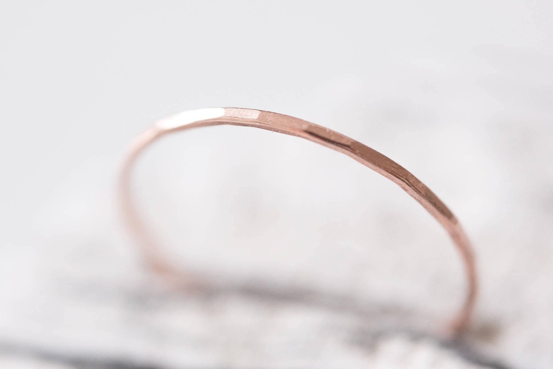 Rose Gold Dainty Ring 14K Rose Gold Filled Rose Gold Ring - Etsy UK