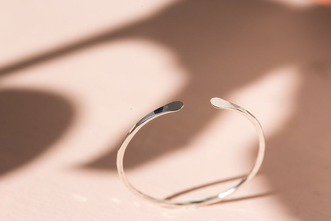 Open Ring / Recycled Sterling Silver Ring / Cuff Ring / Stackable ...