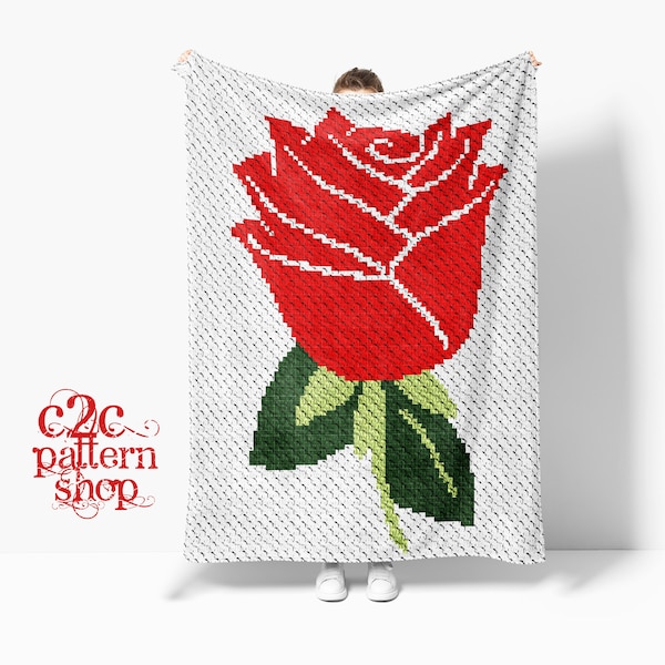 Rose Crochet Pattern - Etsy