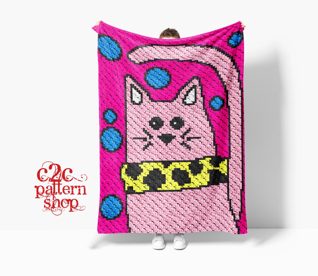 C2C Cat Crochet Pattern / C2C Graphgan Patterns / C2C Graph With ...