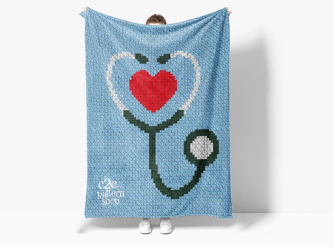 Stethoscope C2C Crochet Pattern With Written Instruction / - Etsy