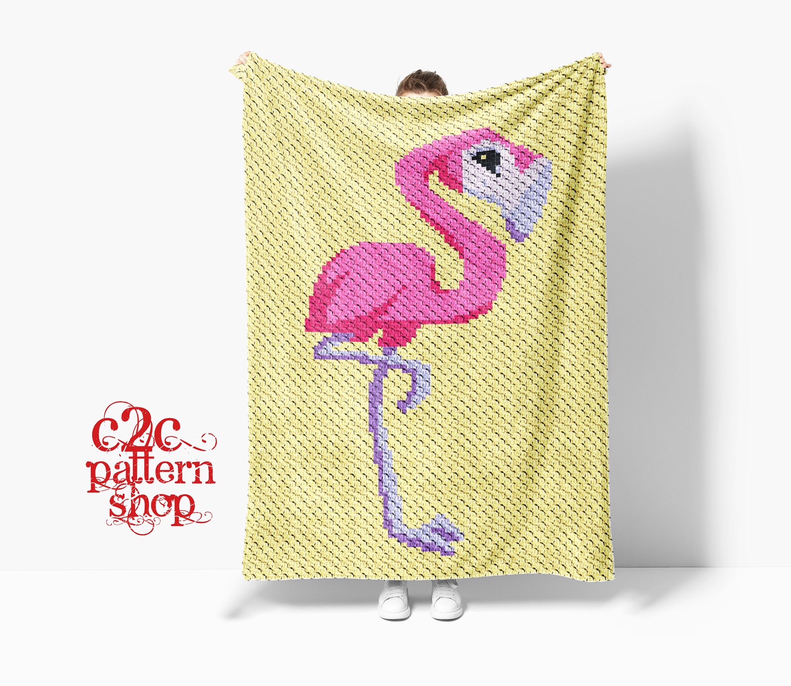 C2C Flamingo Crochet Pattern / C2C Bird / C2C Crochet Blanket / C2C ...