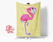 C2C Flamingo Crochet Pattern / C2C Bird / C2C Crochet Blanket - Etsy
