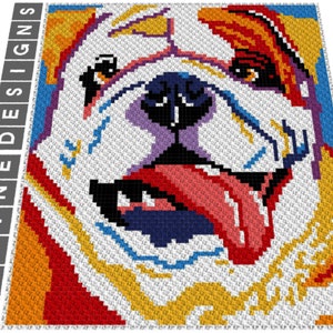 C2C Bulldog Crochet Pattern with Written Instructions / C2C | Etsy