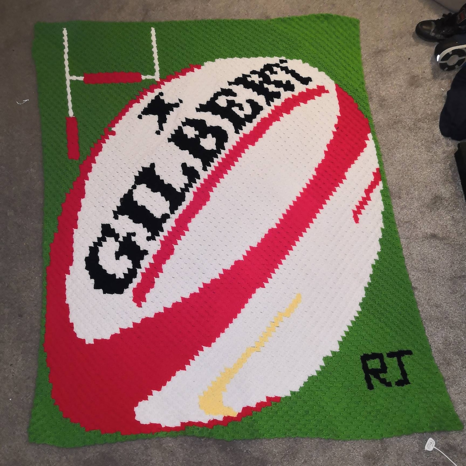 C2C Rugby Ball Sport Crochet Pattern / Corner to Corner / C2C | Etsy