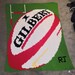 C2C Rugby Ball Sport Crochet Pattern / Corner to Corner / C2C Graphgan ...