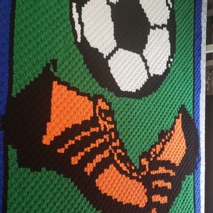 MINI C2C Soccer Sport Crochet Pattern / Corner to Corner / C2C - Etsy
