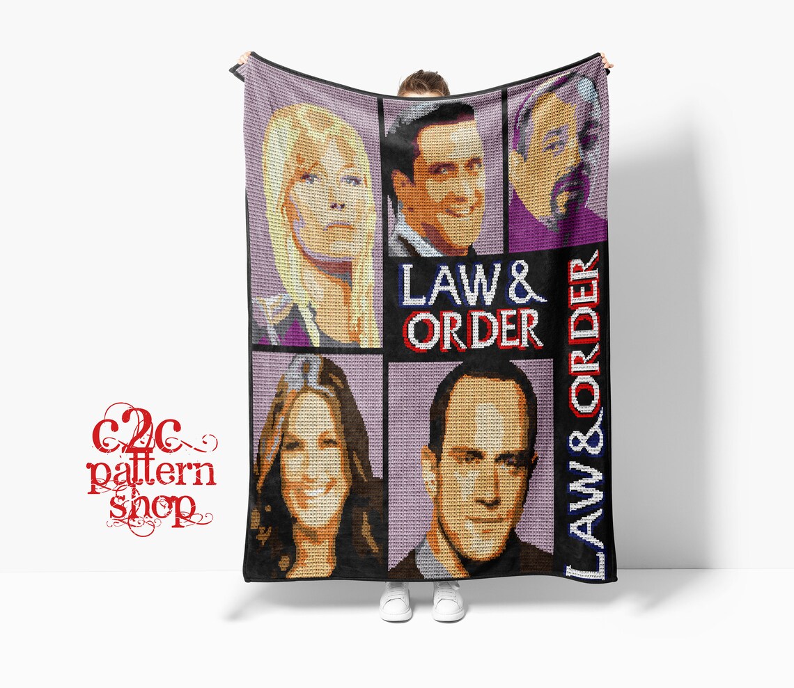 C2C Law & Order Crochet Pattern / Single Crochet Graphgan / - Etsy