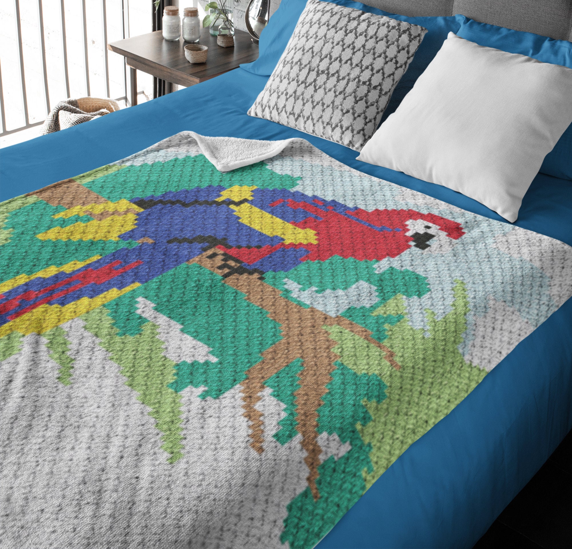 NEW Parrot C2C Crochet Pattern With Written Instructions / (can Be Used ...