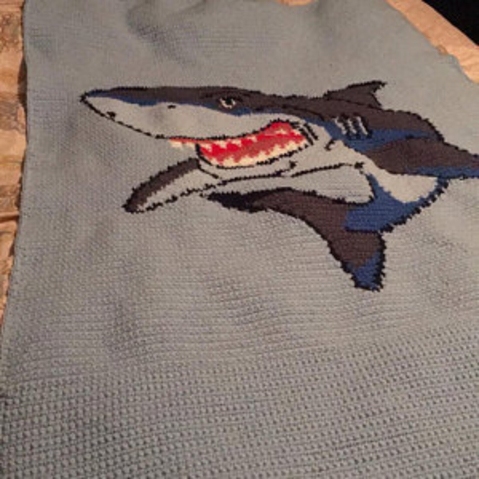 C2C Shark Crochet Pattern / C2C Blanket / C2C Graphgan / C2C Patterns ...
