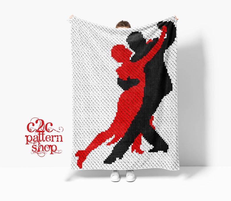 C2C Ballroom Dancers Crochet Pattern / Corner to Corner / C2C Graphgan ...