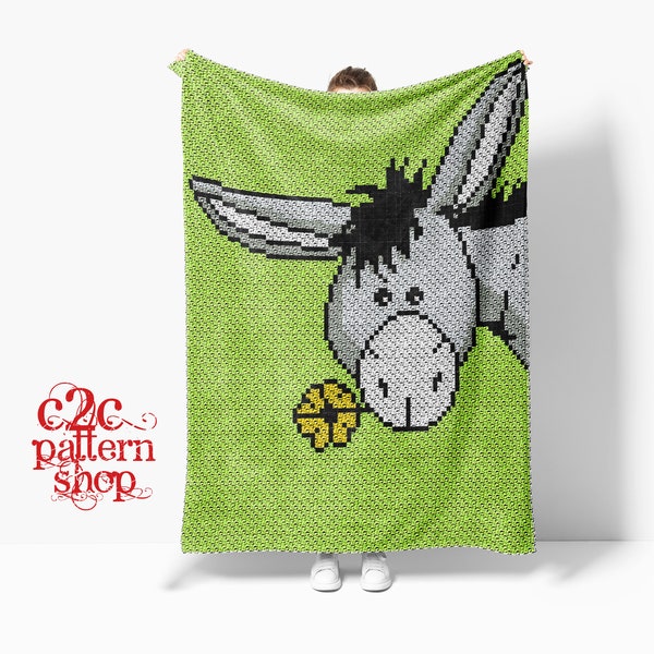 C2C Circus Elephant Cartoon Crochet Pattern With Written Instructions ...