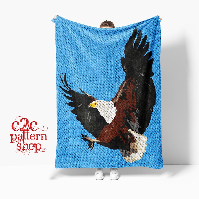 Crochet Eagles Blanket Pattern - Etsy