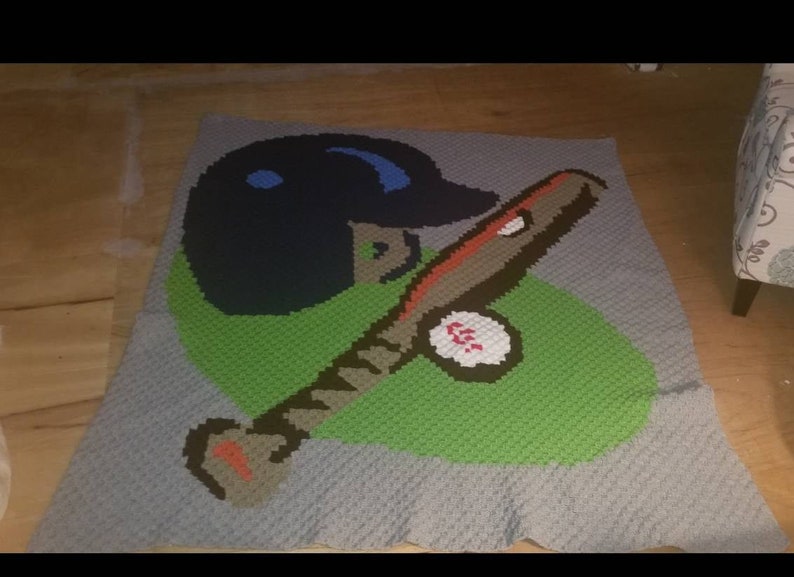 C2C Baseball Sport Crochet Pattern / C2C Graphgan / C2C - Etsy