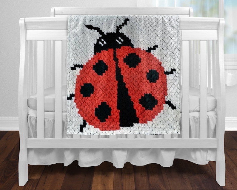 C2C Baby Blanket Pattern / Corner to Corner / C2C Ladybird / - Etsy