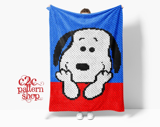 C2C Snoopy Crochet Pattern / C2C Graphgan / C2C Graphs / C2C Crochet ...