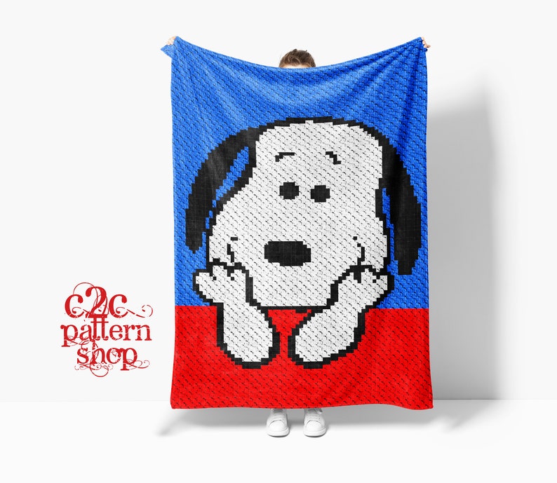 C2C Snoopy Crochet Pattern / C2C Graphgan / C2C Graphs / C2C - Etsy