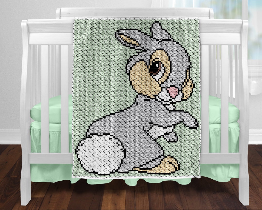 Thumper Rabbit Bunny Mini C2C Crochet Pattern - Etsy