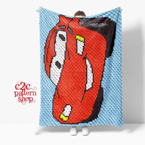 C2C Racing Car Crochet Pattern / C2C Graphgan / C2C Boy | Etsy