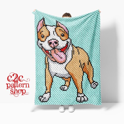 C2C German Shepherd Dog Crochet Pattern With Written - Etsy