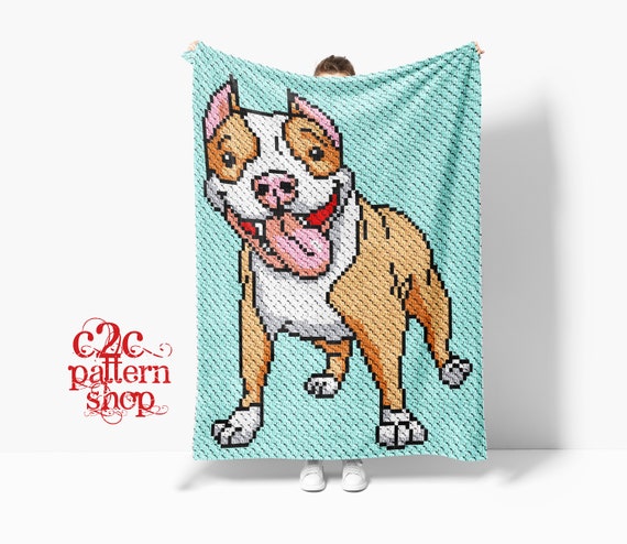 Cute Dogs Love Pattern Dogs and Tree Pattern Graph With Single Crochet ...