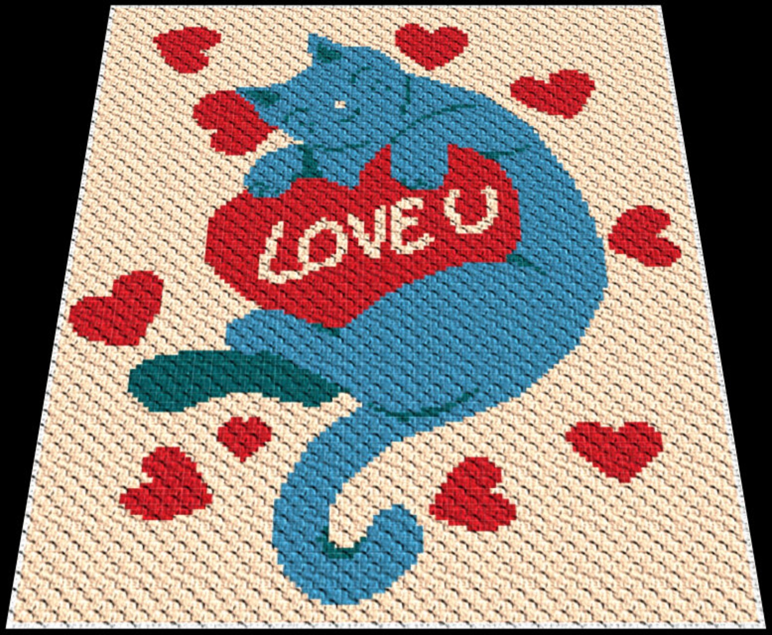 Mini C2C Cat Crochet Pattern / C2C Graphgan / C2C Graphs / C2C | Etsy