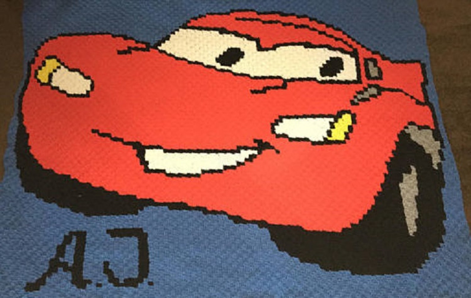 C2C Racing Car Crochet Pattern / C2C Graphgan / C2C Boy | Etsy