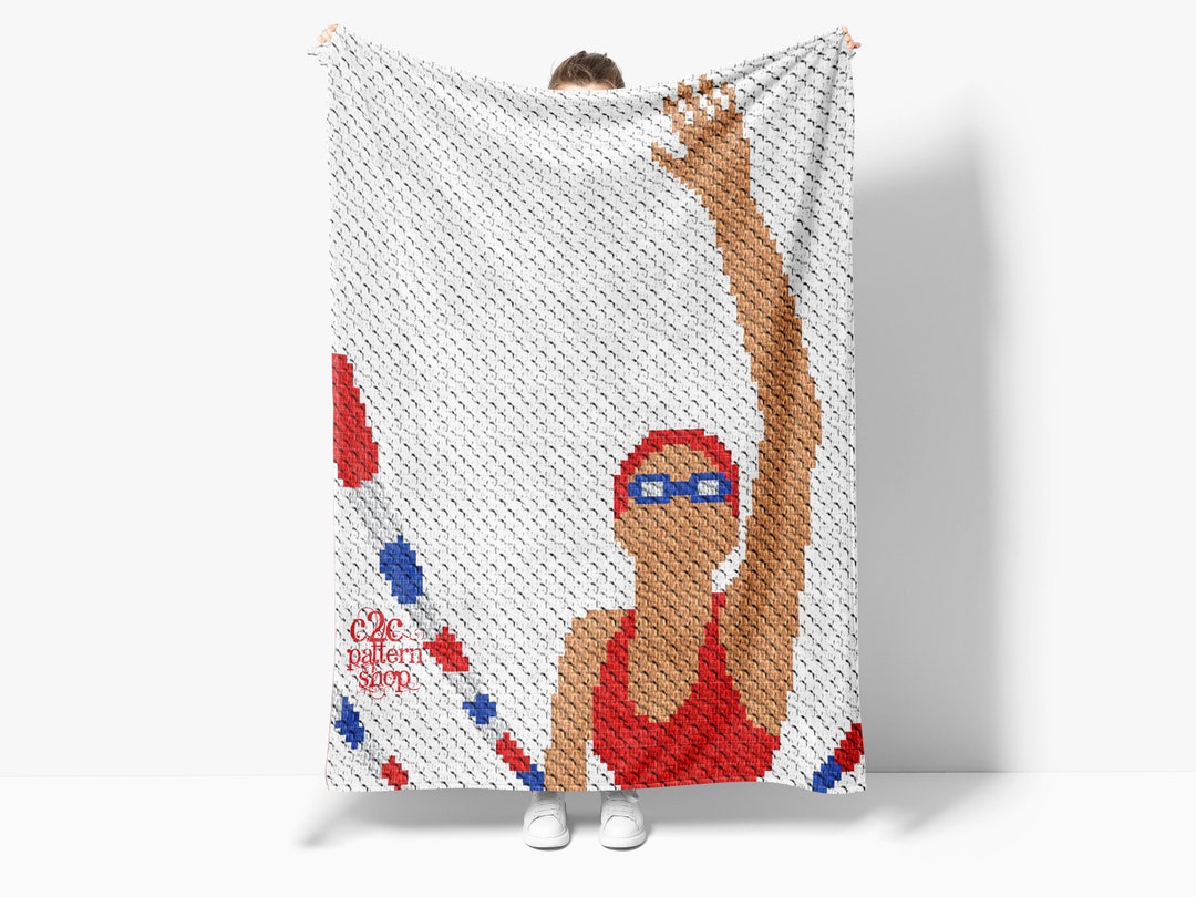 C2C Swimming Crochet Pattern / C2C Water Sport / C2C Graphgan / C2C ...