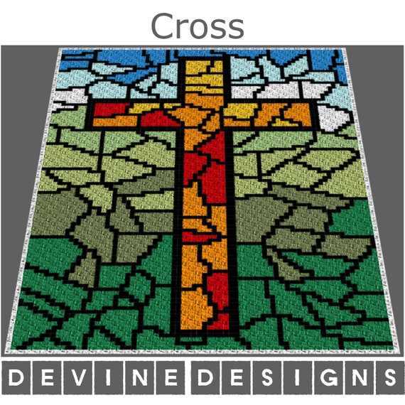 C2C Cross Crochet Pattern C2C Religion Written Row Count | Etsy