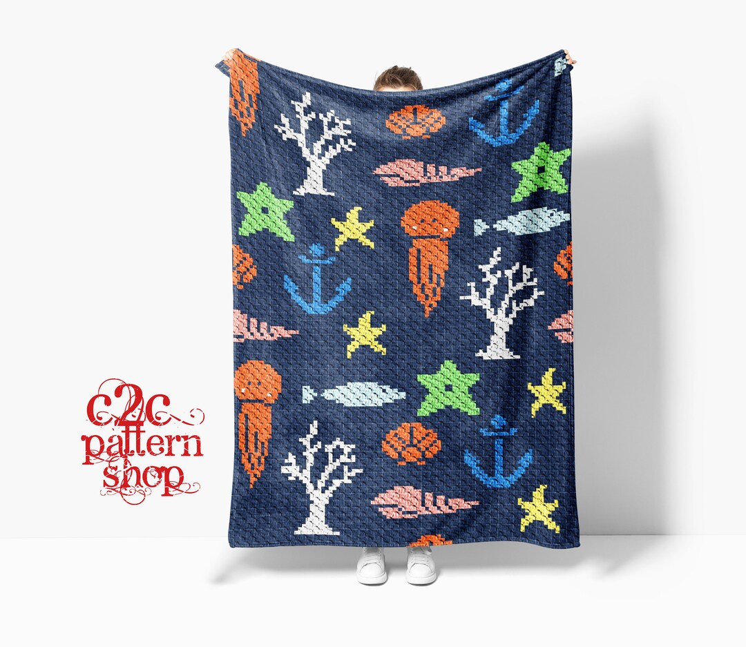 MINI C2C Under the Sea / C2C Fish Crochet Pattern With Written ...