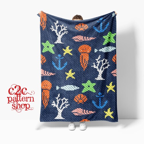 MINI C2C Under the Sea / C2C Fish Crochet Pattern With Written - Etsy