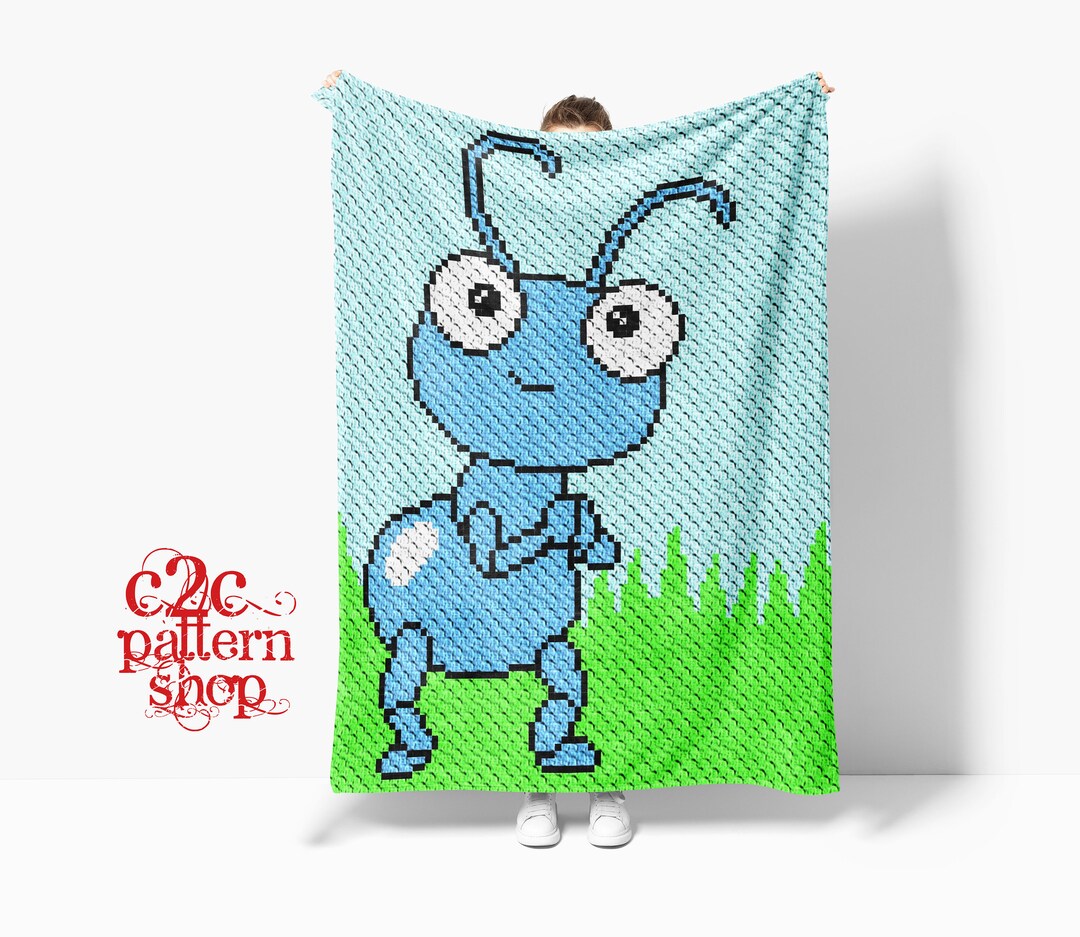 C2C Ant Crochet Pattern / C2C Graphgan Pattern / Corner to - Etsy