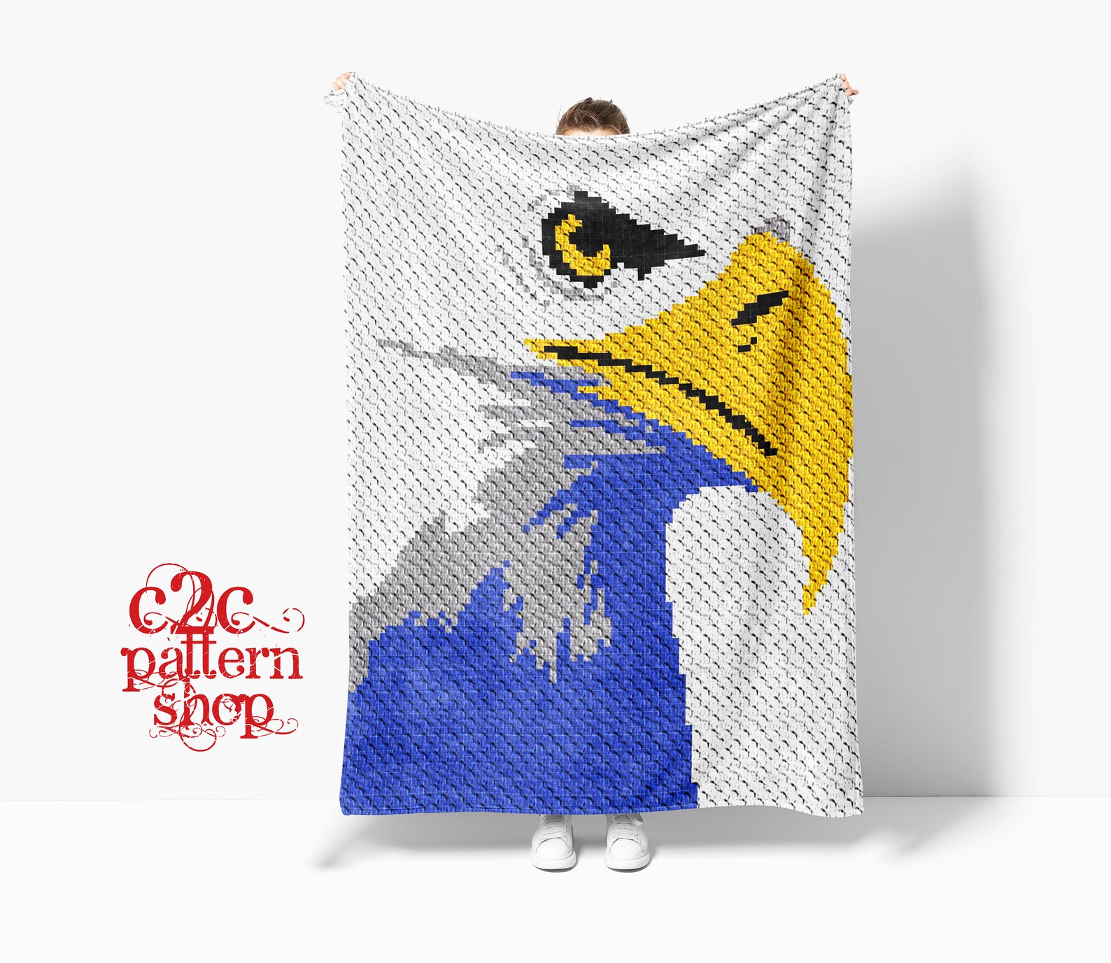 C2C Eagle Crochet Pattern / C2C Bird / C2C Graphgan Pattern / | Etsy