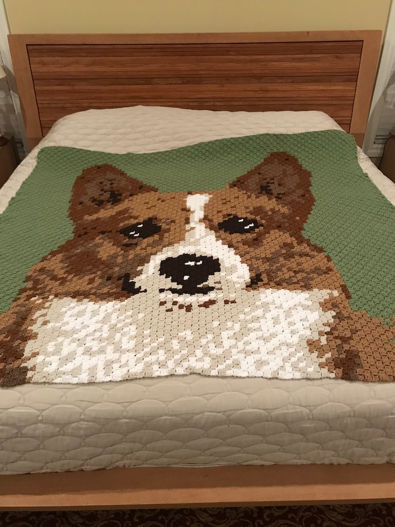 C2C Corgi Dog Crochet Pattern / Corner to Corner / C2C | Etsy