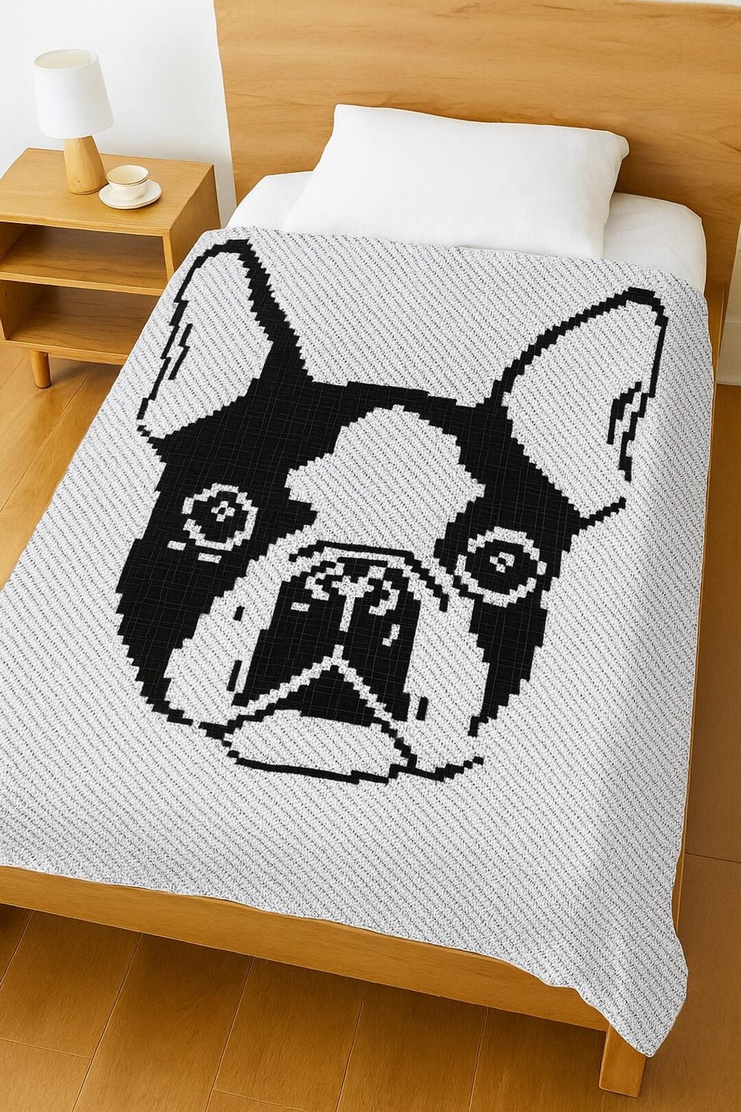 C2C Boston Terrier Dog Crochet Pattern With Written Instructions, Full ...