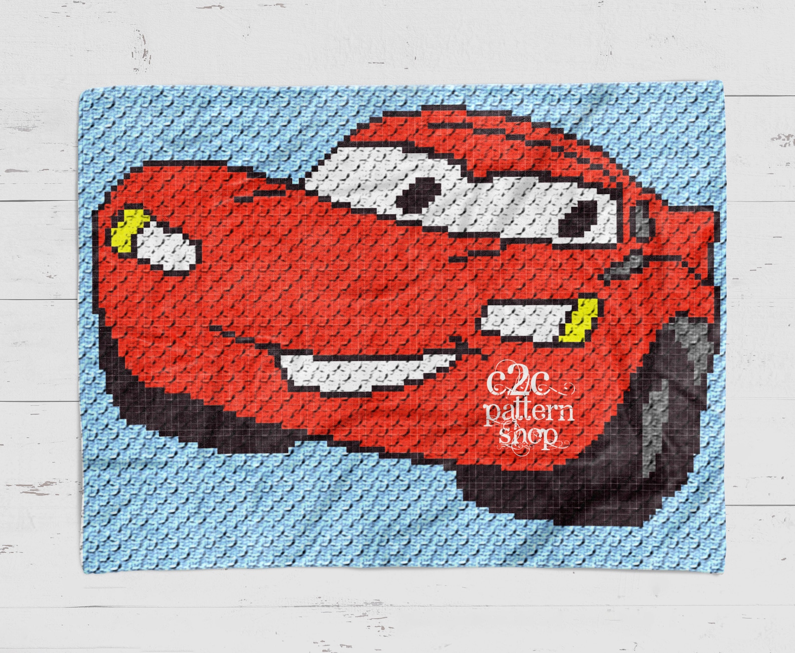 C2C Racing Car Crochet Pattern / C2C Graphgan / C2C Boy Crochet Blanket ...