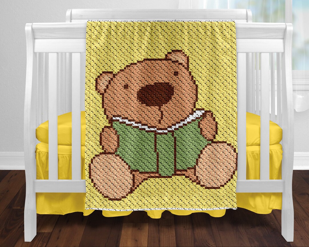 MINI C2C Bear Crochet Pattern With Written Instructions / Toddler Size ...