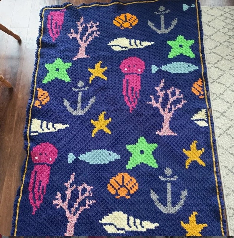 MINI C2C Under the Sea / C2C Fish Crochet Pattern With Written - Etsy