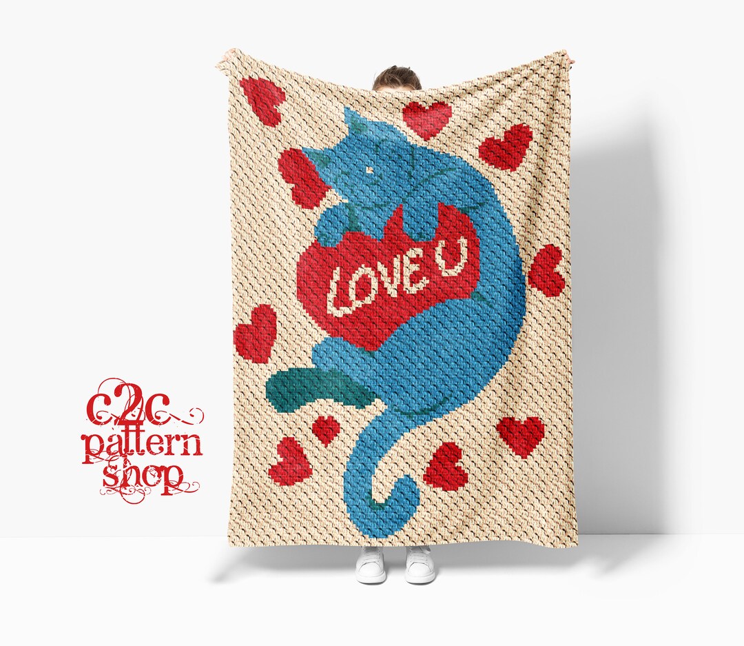 Mini C2C Cat Crochet Pattern / C2C Graphgan / C2C Graphs / C2C Written ...