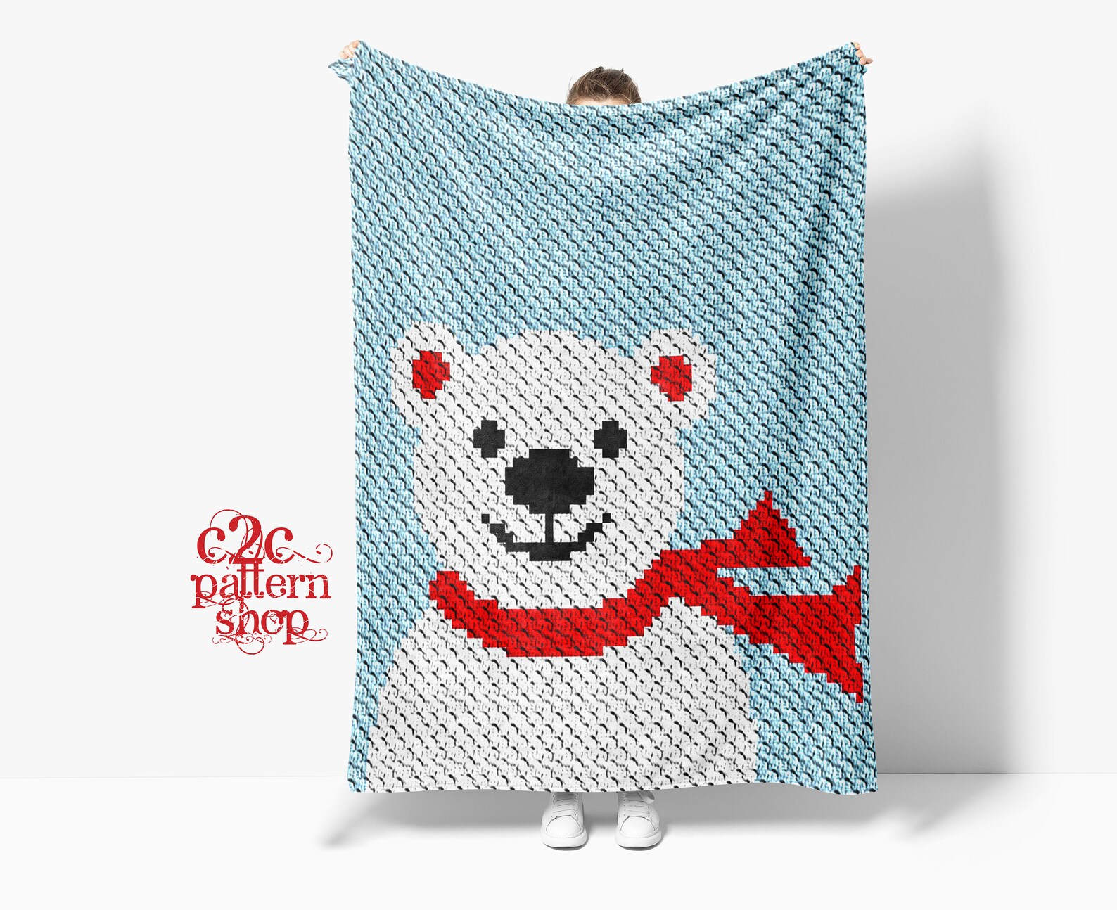 C2C Bear Crochet Pattern / C2C Christmas / C2C Graphgan - Etsy
