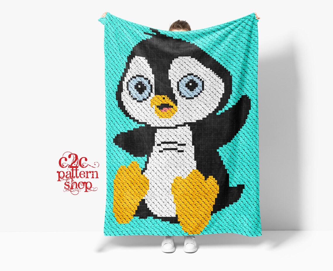 C2C Penguin Crochet Pattern / C2C Graphgan Pattern / C2C - Etsy