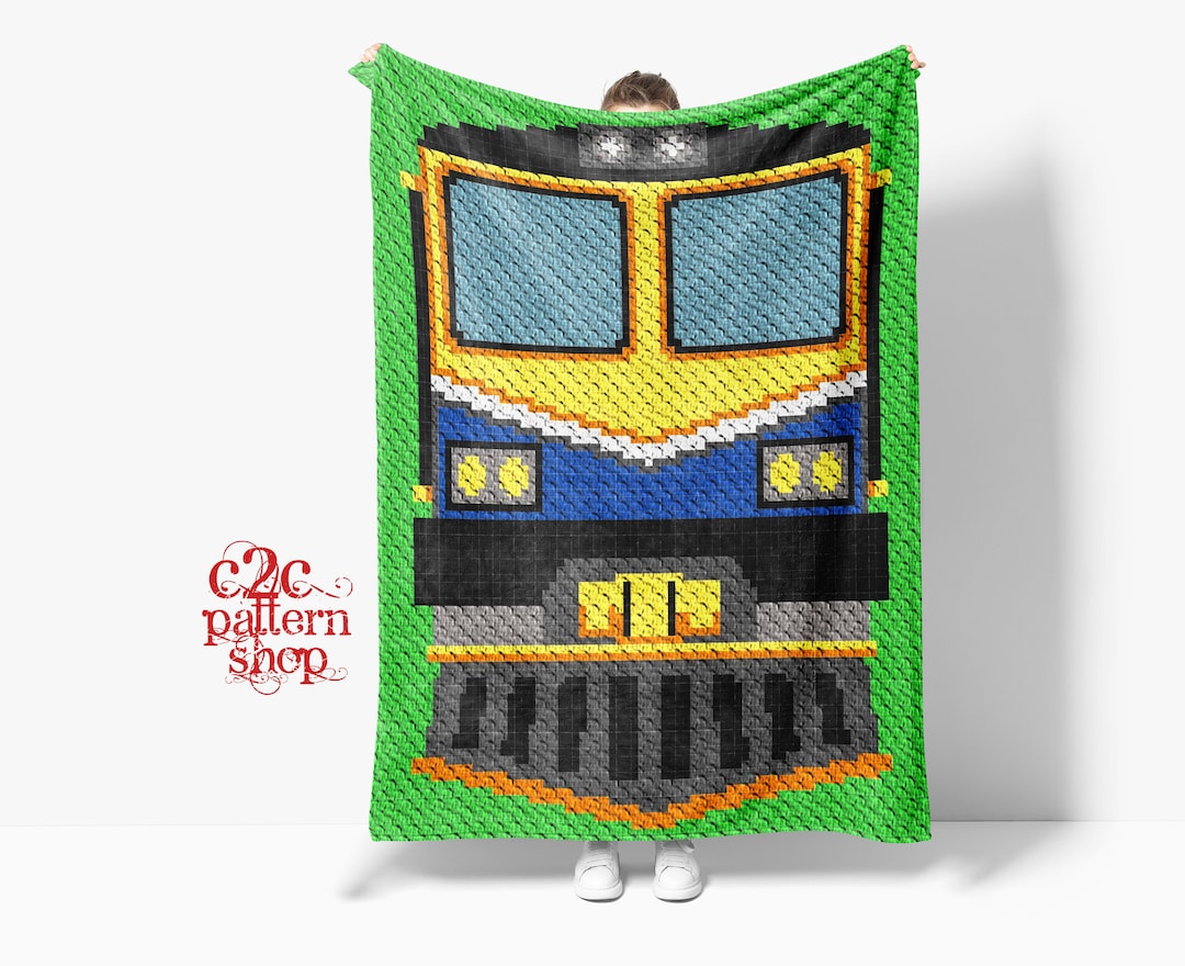 C2C Train Crochet Pattern With Written Instructions / C2C Crochet ...