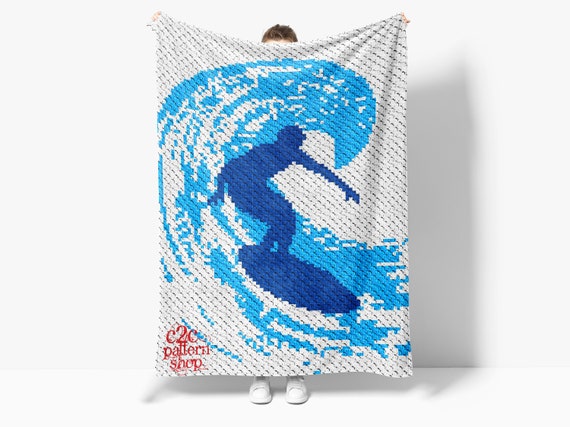 C2C Surfer Crochet Pattern / C2C Sport / C2C Surfer / Corner - Etsy