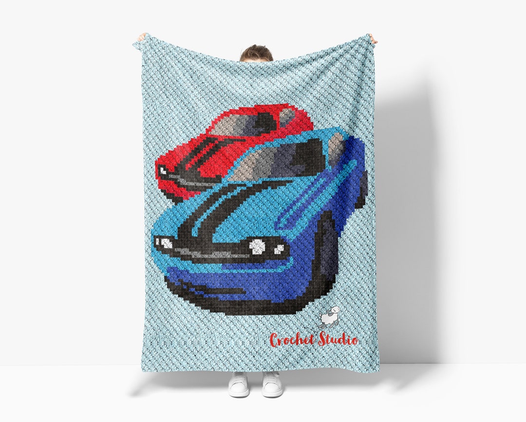 C2C Racing Cars Crochet Pattern With Written/color Instructions, Full ...
