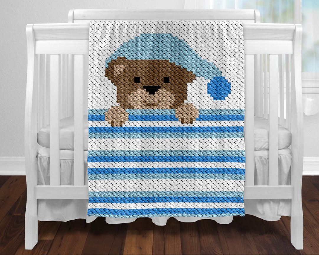 C2C Baby Bear Crochet Blanket / Corner to Corner / C2C Graphgan / C2C ...
