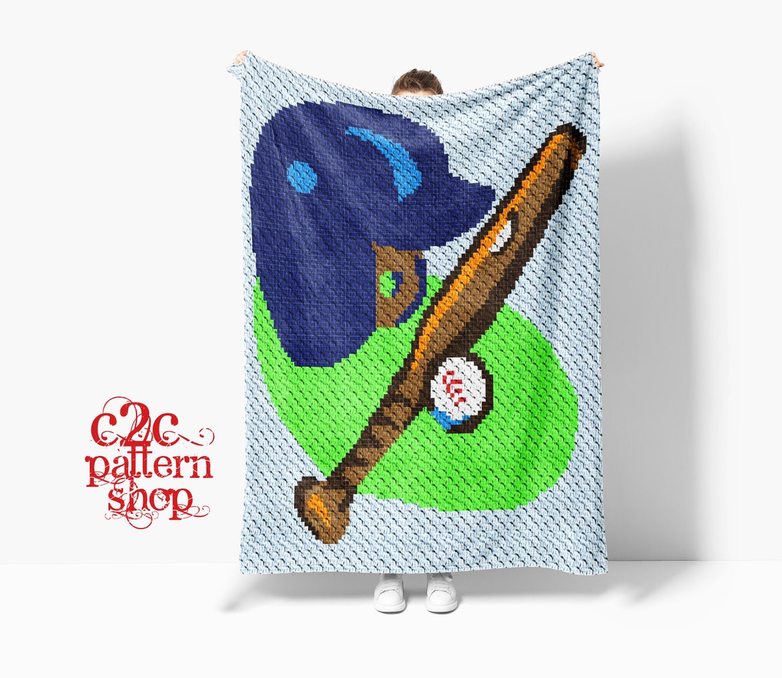 C2C Baseball Sport Crochet Pattern / C2C Graphgan / C2C | Etsy